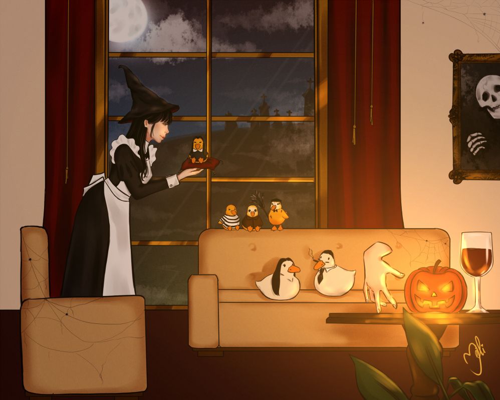 This Halloween even the Mafia Duck joined the partyThe Duck "Addams ...