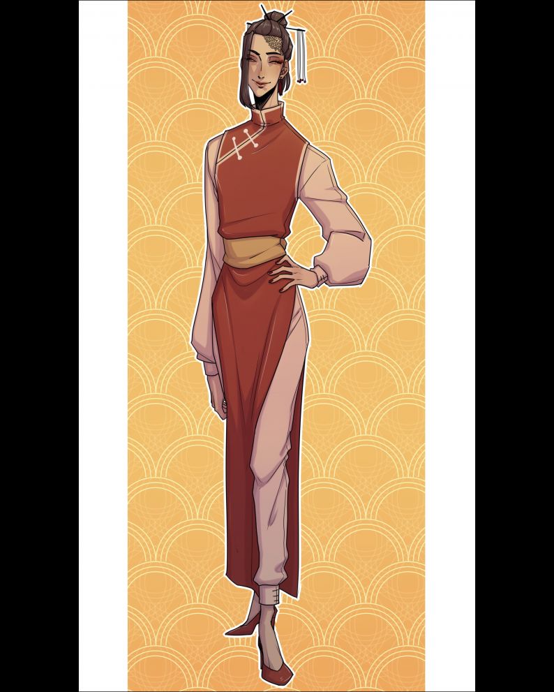 This is one of my OCs and I had to draw him for uni :)