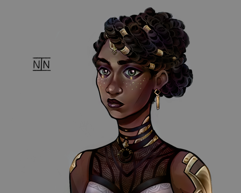 an old drawing of Mel from Arcane