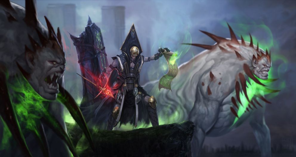 I always love the idea of a necromancer bringing back corpses into life ...