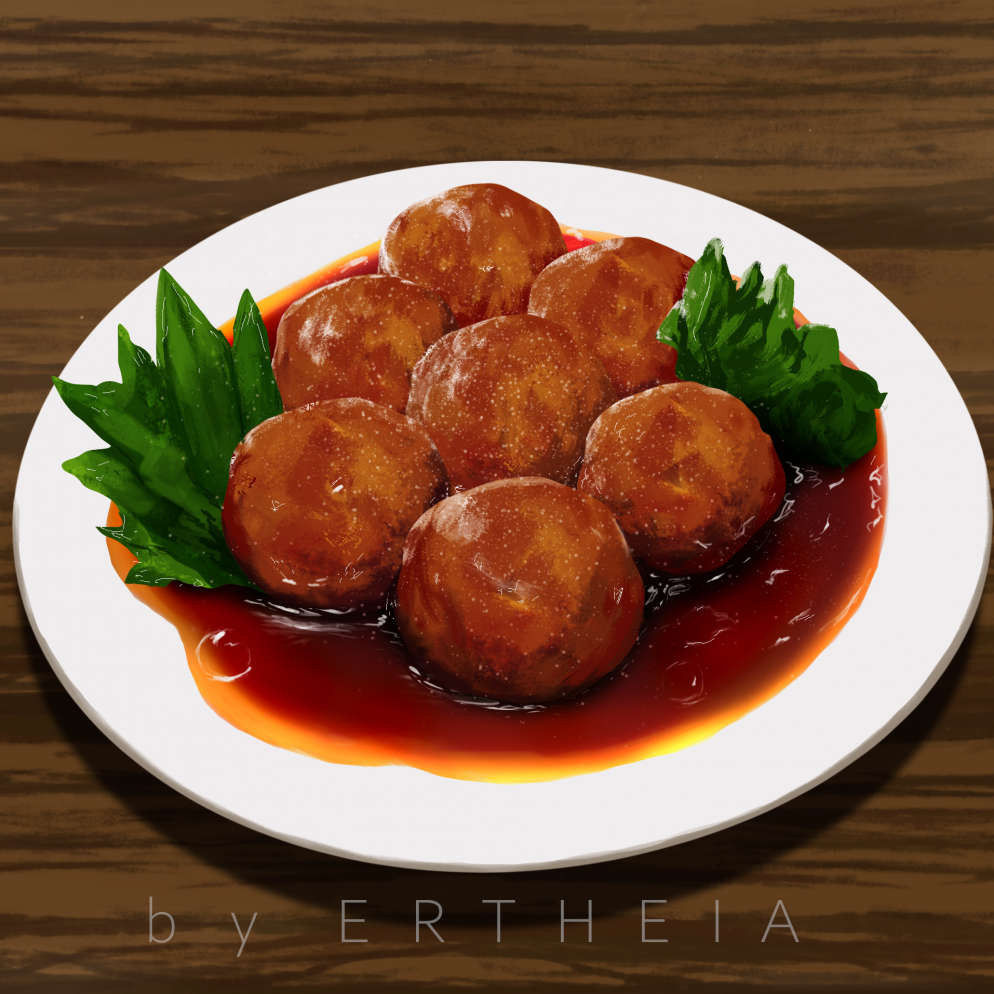 JUNE[13] =[Meatballs]= [Ertheia Original Art] Original Size 1914pixels ...