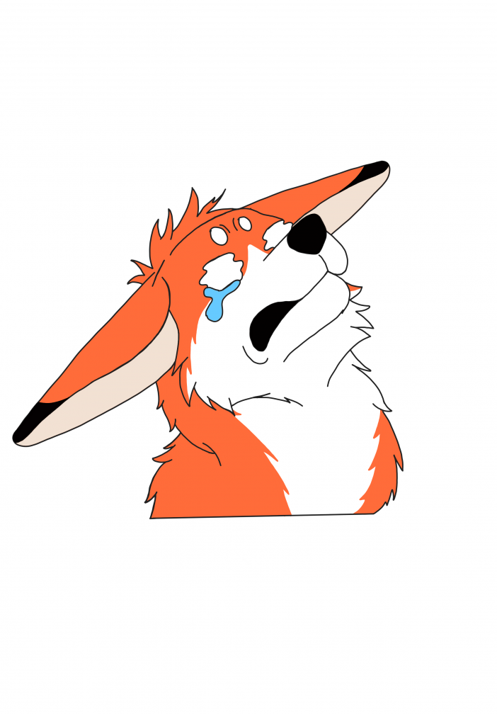 This is my version of the Fenix emoji love, sleepy, angry, drinking coffee, and sad/ devastated ...