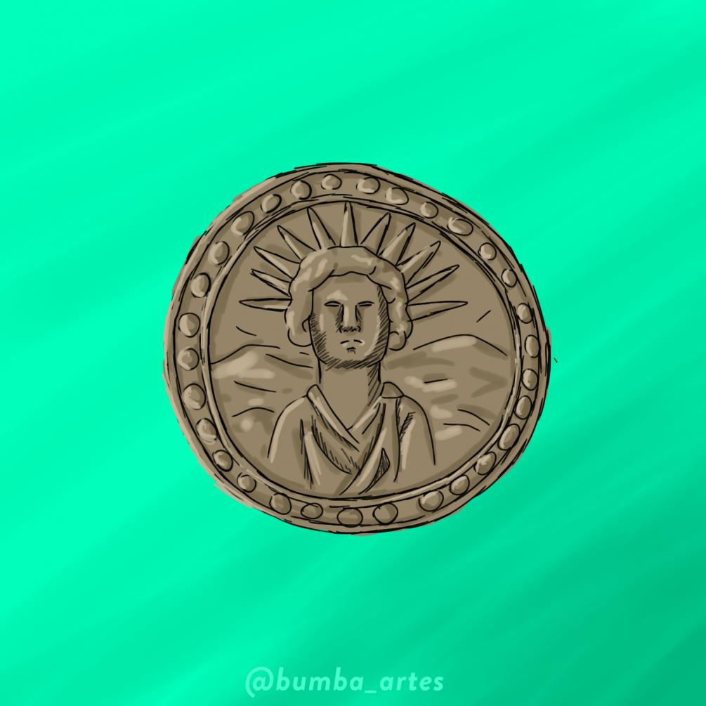 Sun god coin