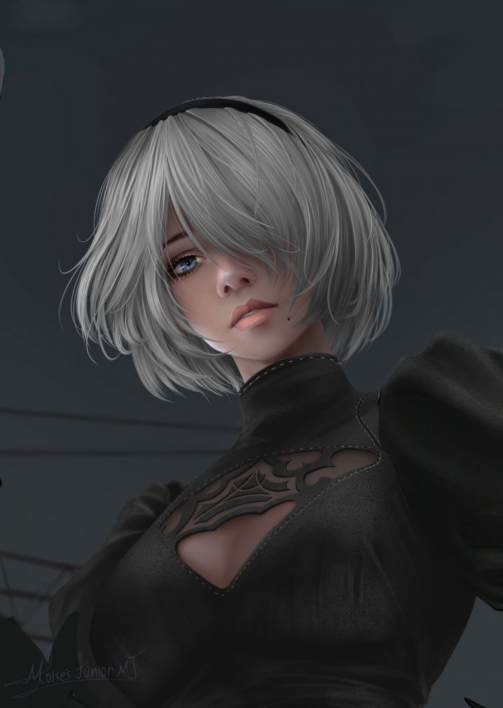 2B Nier: Automata fanar. I hope you like this drawing as much as I did😊