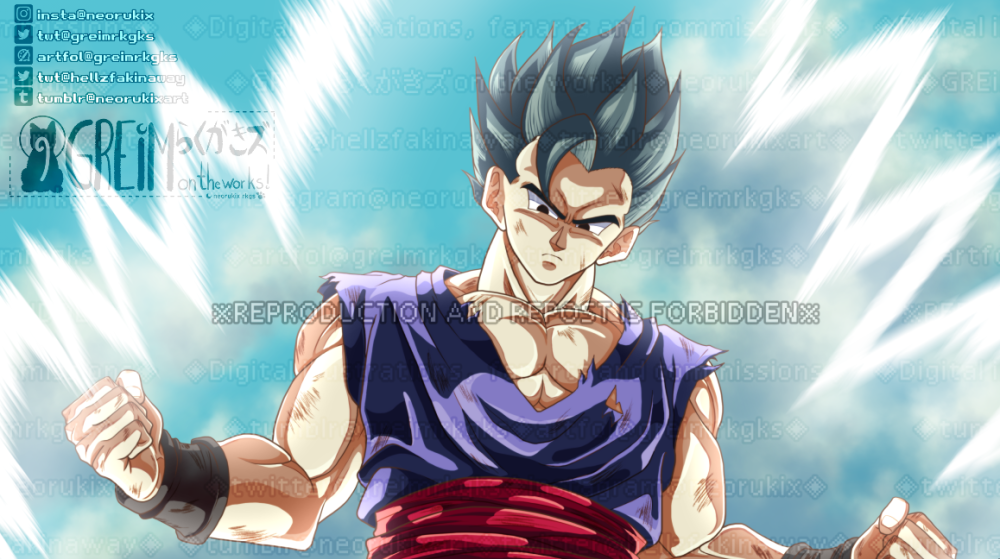 Tried to do an screenshot redraw of Ultimate Gohan from "Dragon Ball ...