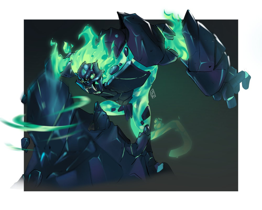 The GREAT green fire ape, this incredible being is born from the ...