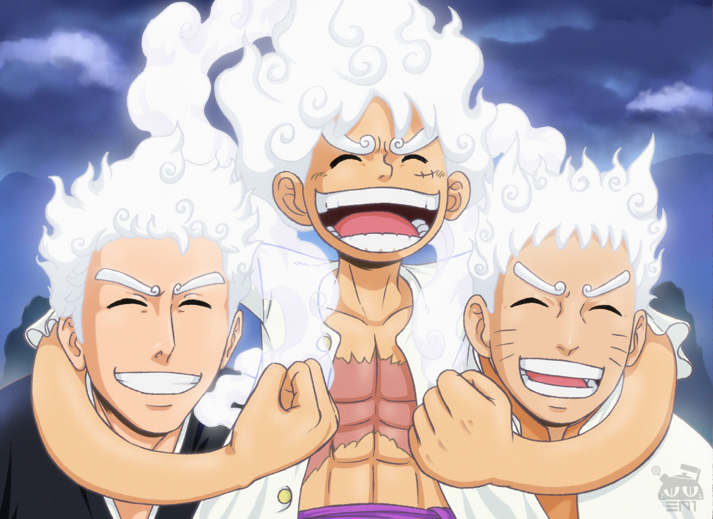 Big3 Gear 5 Ichigo, Luffy & Naruto fanart