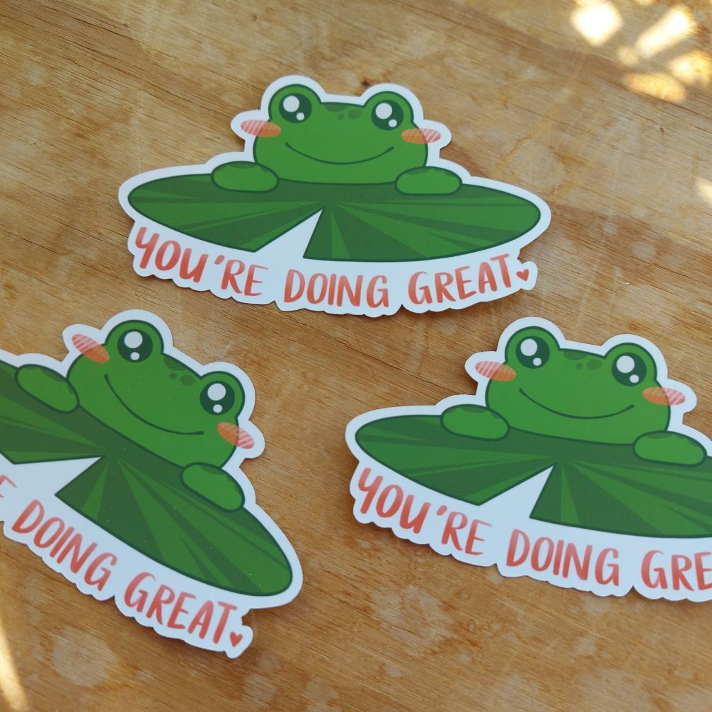 Encouragement Frog 🐸💚 You're doing great, keep on going!! After ...