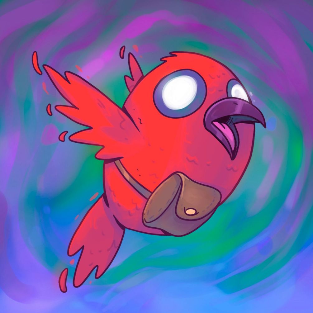Red ghost crow