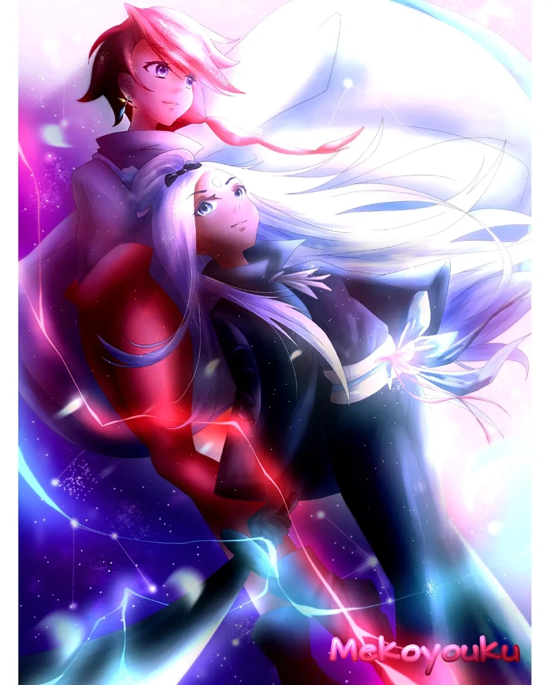 Fanart of Faye and Nima, the characters from rossdraws