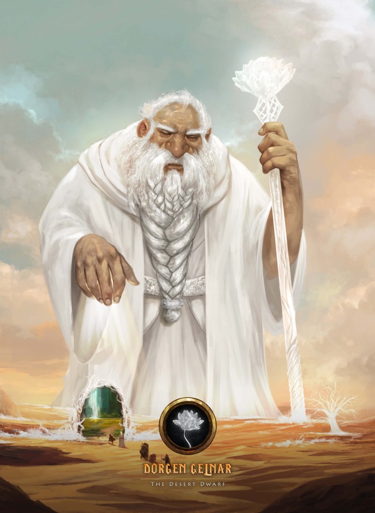 Dorgen Gelnar is the god of glass, mirrors, the desert, and portals ...