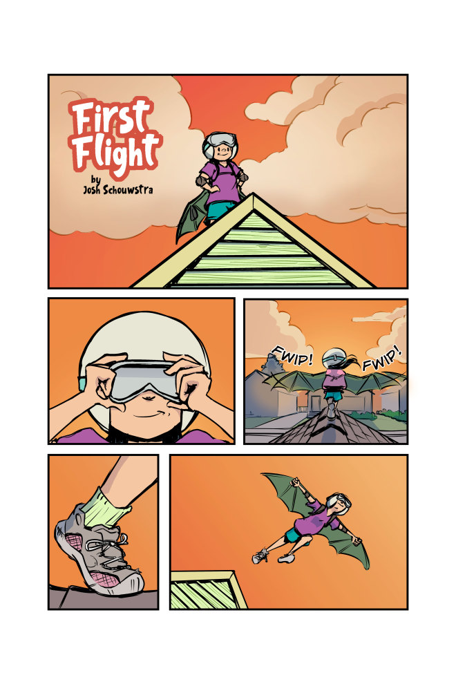 A short comic about taking risks for your friend to help them succeed.