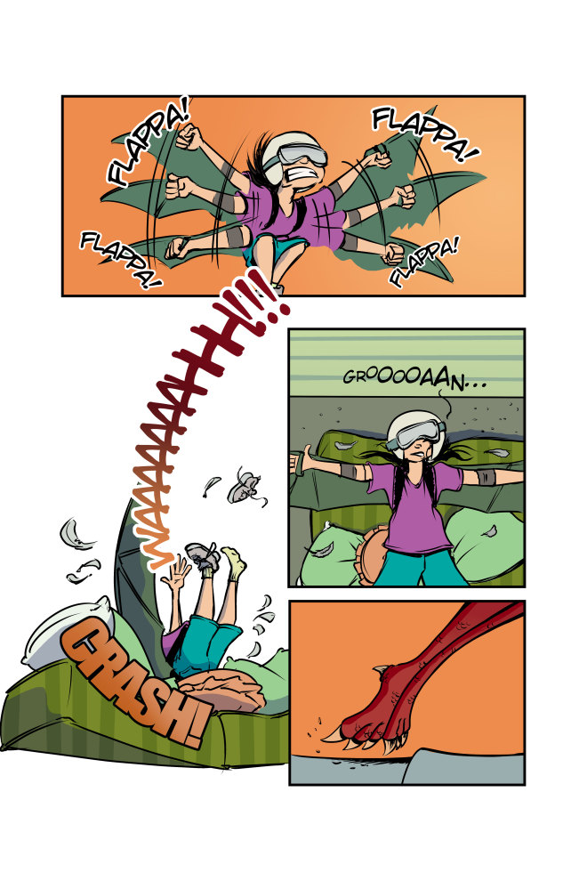 A short comic about taking risks for your friend to help them succeed.