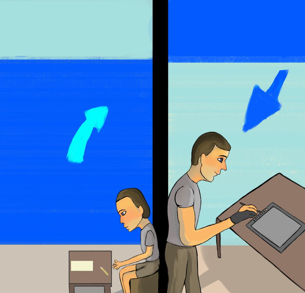 I wanted to keep this illustration simple and powerful simultaneously ...