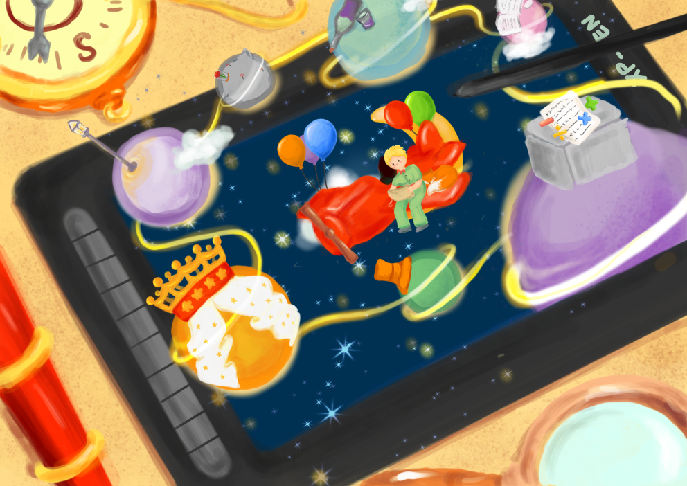 I'm Le petit prince! "🚀 ️ Ready to embark on an artistic odyssey! 🌟 ...