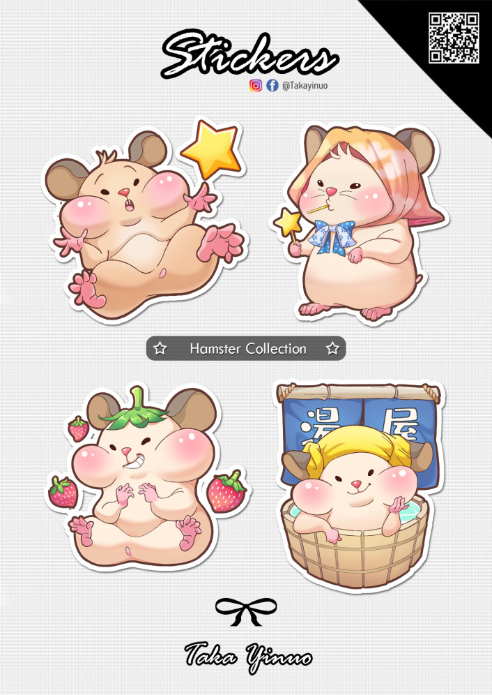 Hello, I'm Taka Yinuo. These are my OC hamster series called "Takahamham" Hope my hamster can ...