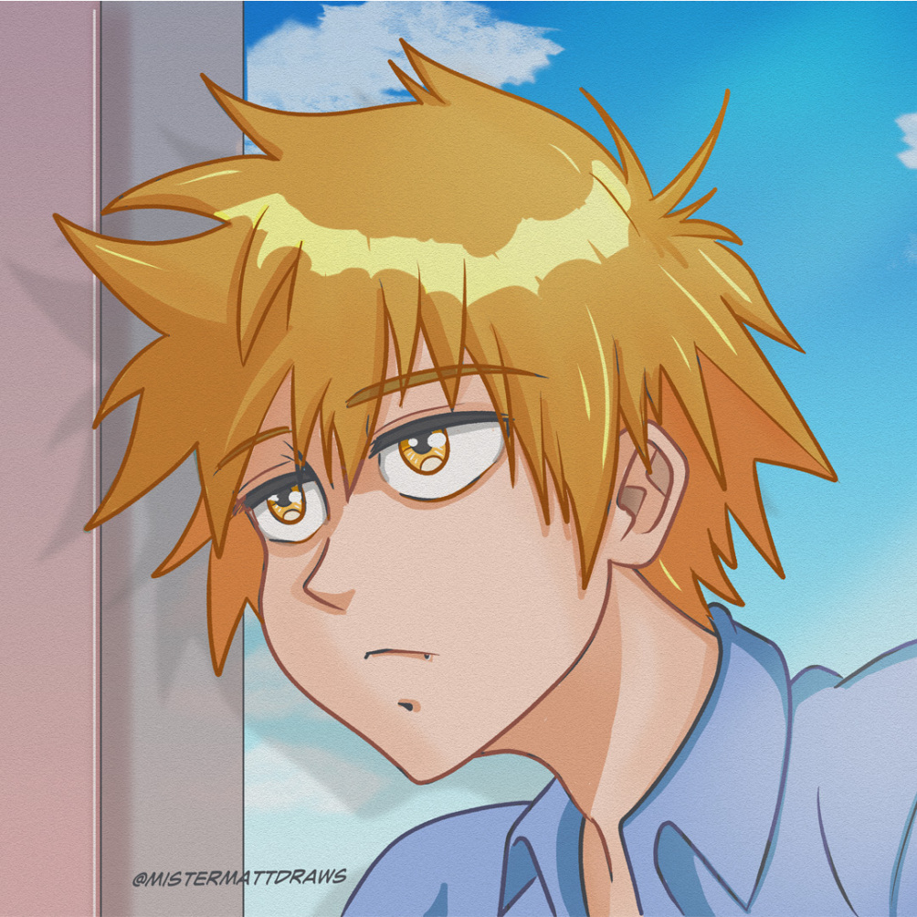 Fan art of Shu Inuzuka from "Shikimori is more than just a cutie".