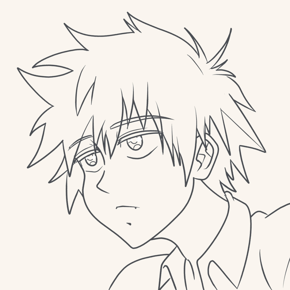 Fan art of Shu Inuzuka from "Shikimori is more than just a cutie".