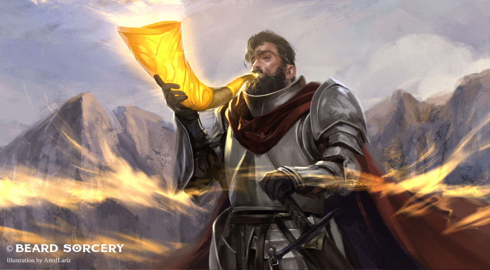 Call to Arms. An illustration I did for Beard Sorcery.