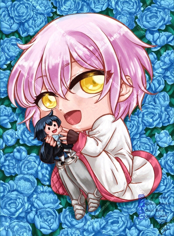 Chibi Jeanne art commission!! Ya girl is so cute and i feel happy how ...