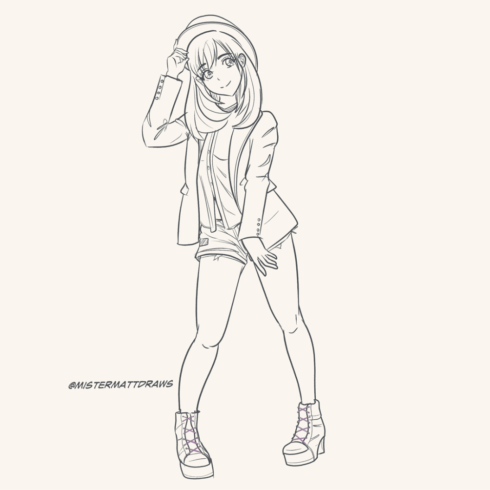 Practicing full body pose drawing. I learned a lot from this and had a ...