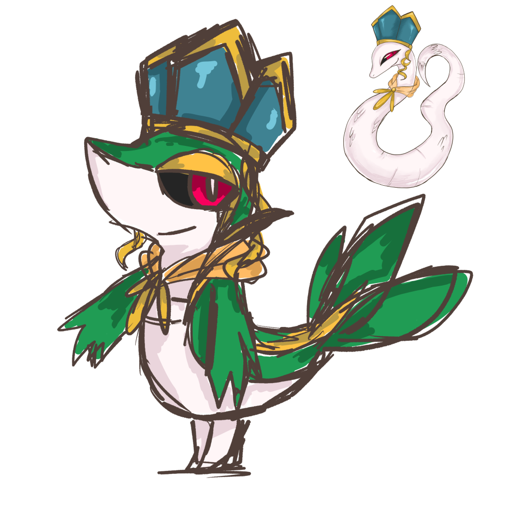 Snivy×Shirahime rough