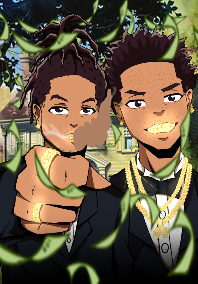 commission boondocks style hahah had to hide the you know heheh