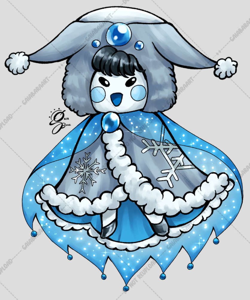 I made another adoptable!! This time, it's a snow sprite ️ ️