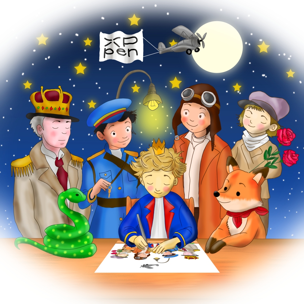 Los personajes de "El Principito" se reunen para dibujar su propia ...