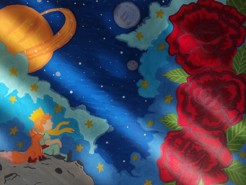 this is my entry for the little prince journey's from planet to planet ...