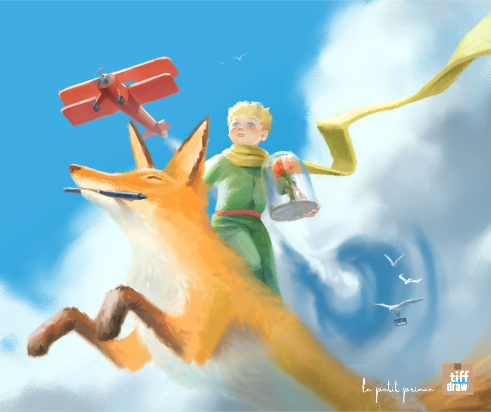 My submission for the Le Petit Prince art contest. I usually have a ...