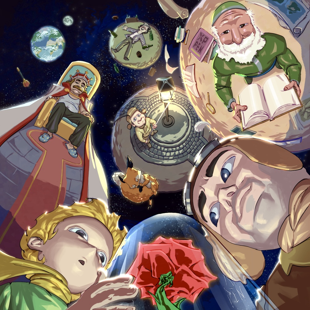 My take on the characters of the little prince. I enjoyed drawing the ...