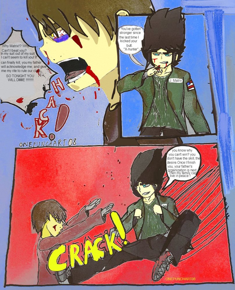 This is my O.C. facing off against his mortal enemy. This is a downloaded image that I worked on ...