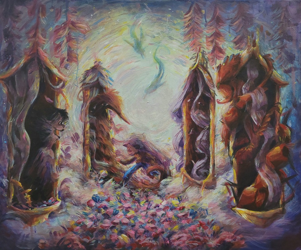 My work is a vibrant world of colorful nonsense that you can understand ...