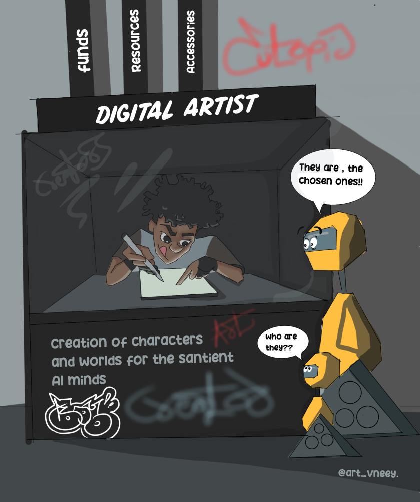 I envision a eutopia where AI funds and protects creatives like digital ...