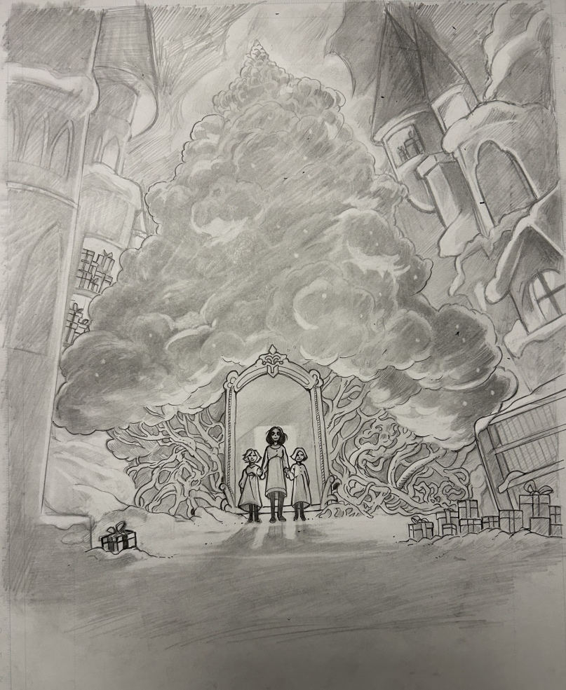 "L'ARBRE MONDE " Dans cette illustration, je voulais mélanger mes ...