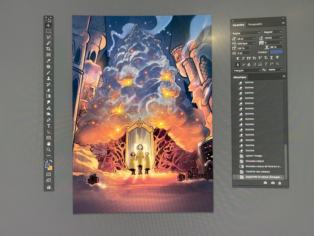 "L'ARBRE MONDE " Dans cette illustration, je voulais mélanger mes ...