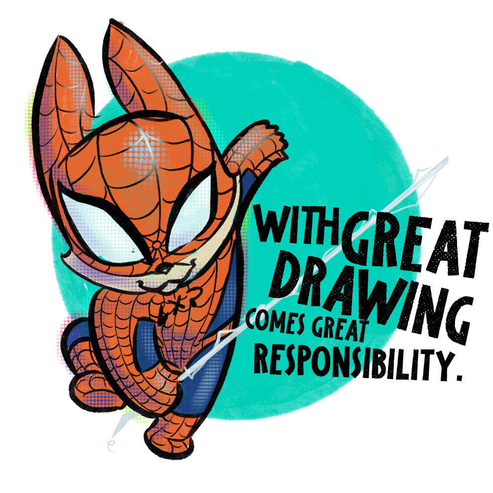 Spider-Fox Our friend Fenix has been bitten by an illustrator spider ...