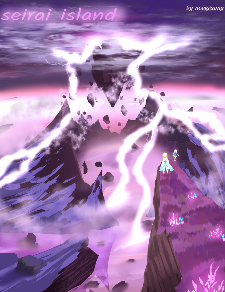 Serai island inazuma from genshin impact landscape thoughts?