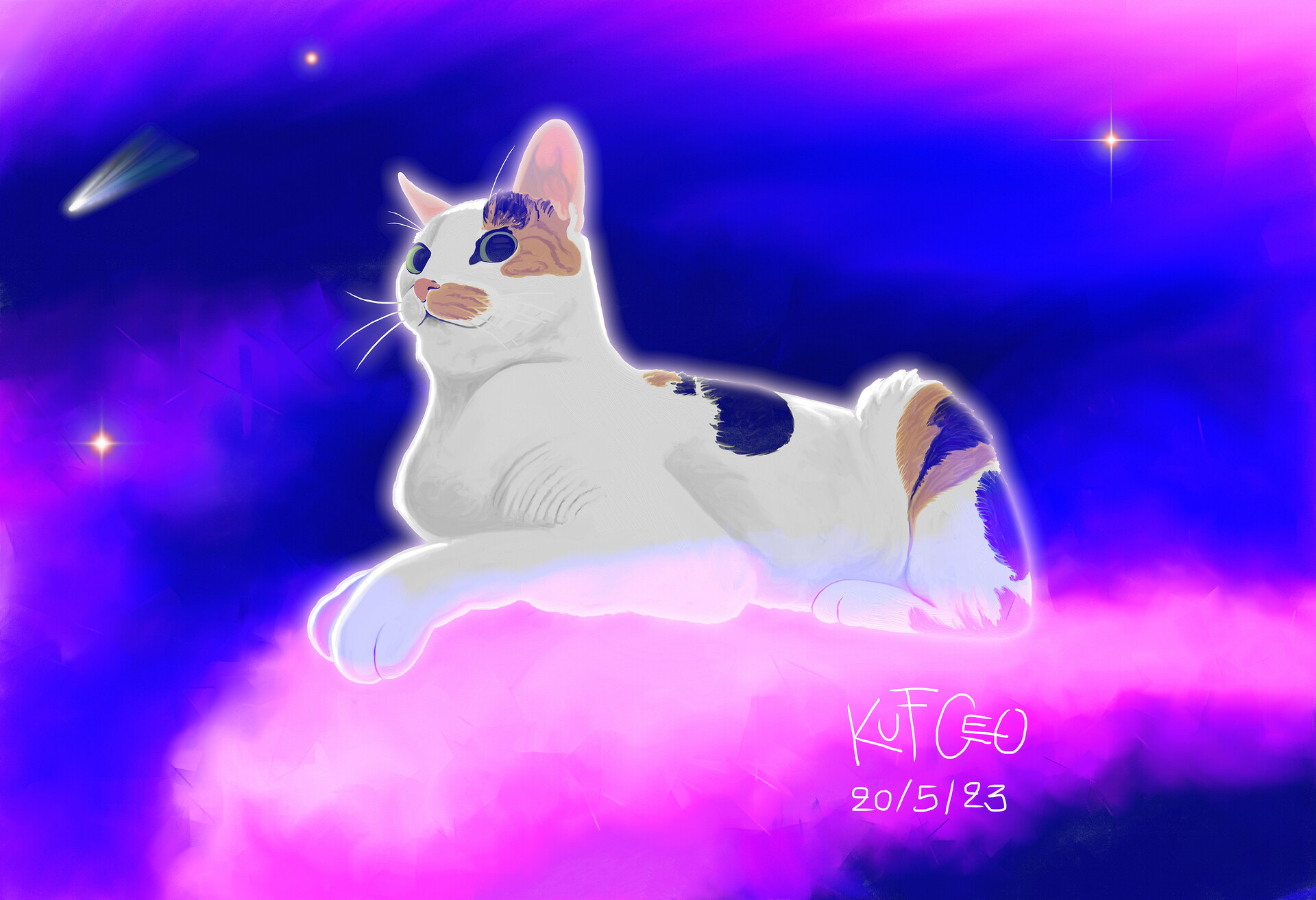 Astral Cat by kufgeo