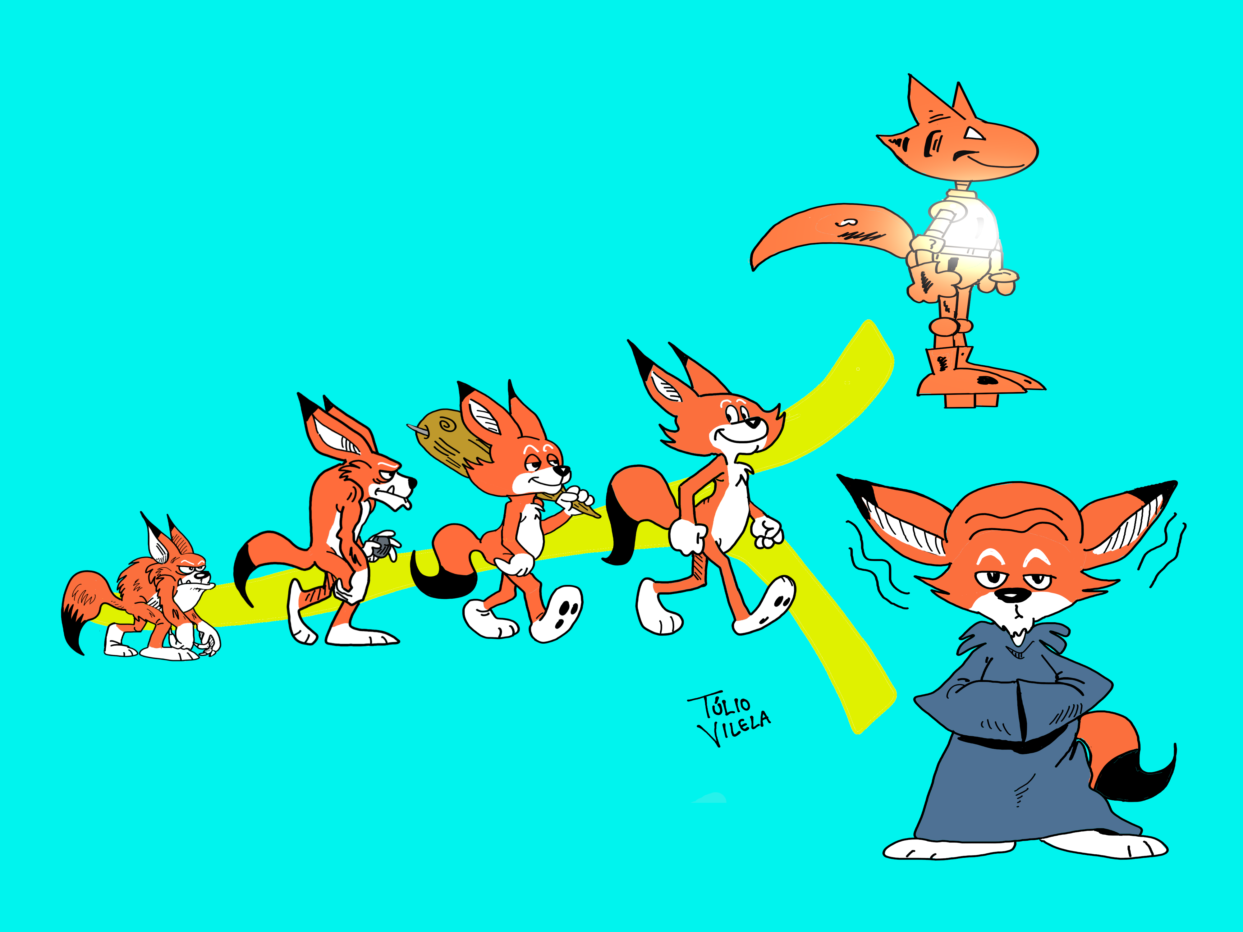 I had two inspirations to this illustration. One was the Rudolph ...