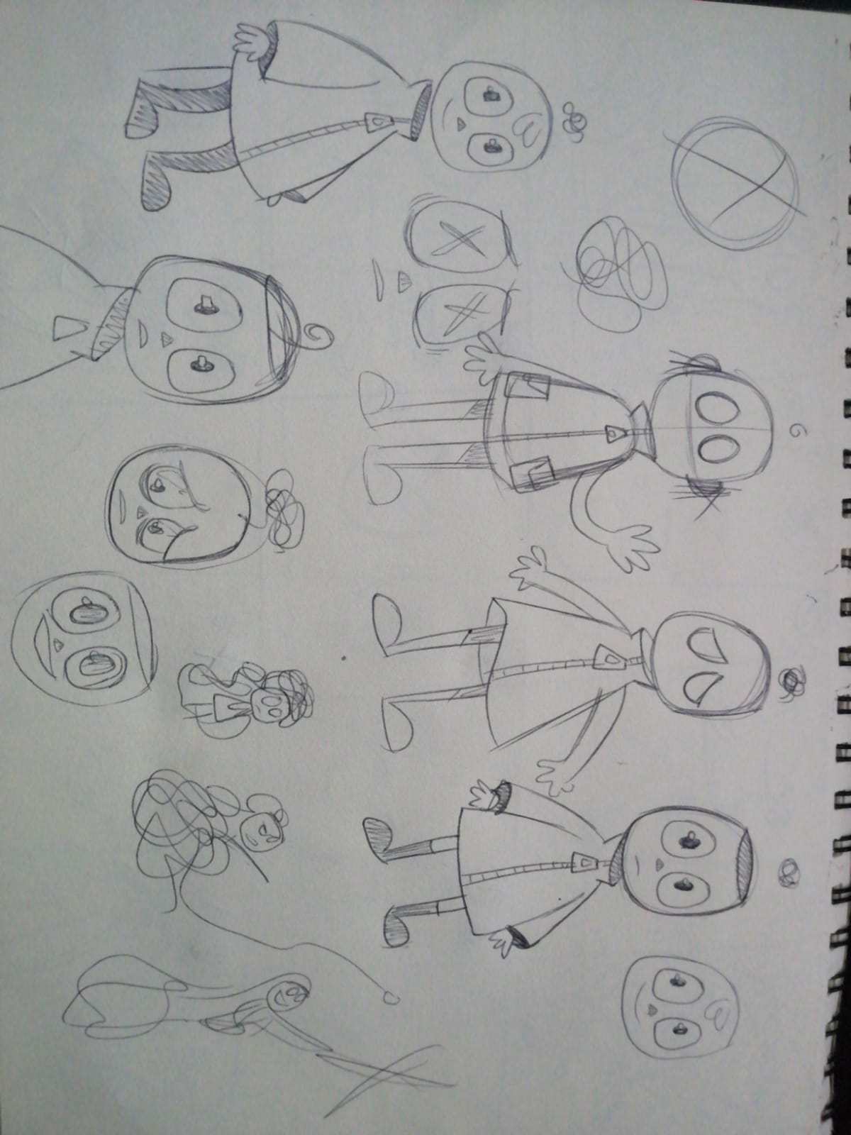 ¡Hola! Estos son los bocetos y avances de mi corto “Un paso a la vez ...