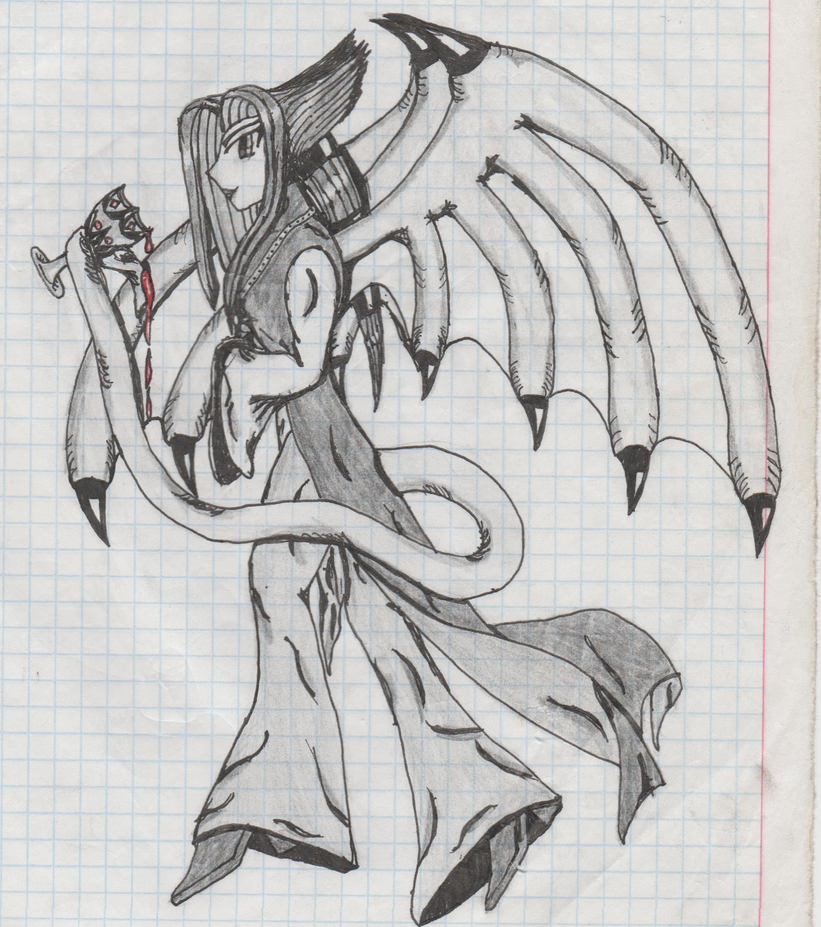 My first digital work, a recreate of a hand made draw from my childhood,