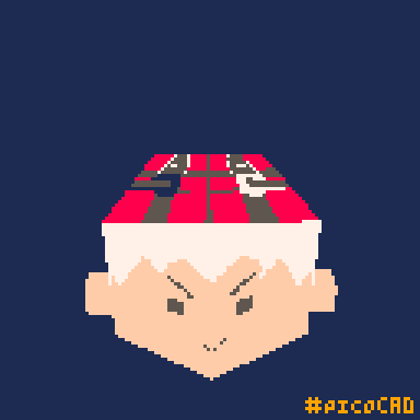 Dante from Devil May Cry 3 Tsum Tsum - Made in PicoCAD