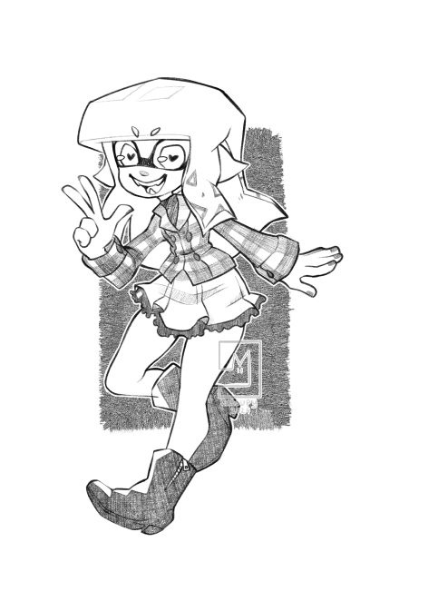 Happy February! I was initially going to color this, but it just didn't ...