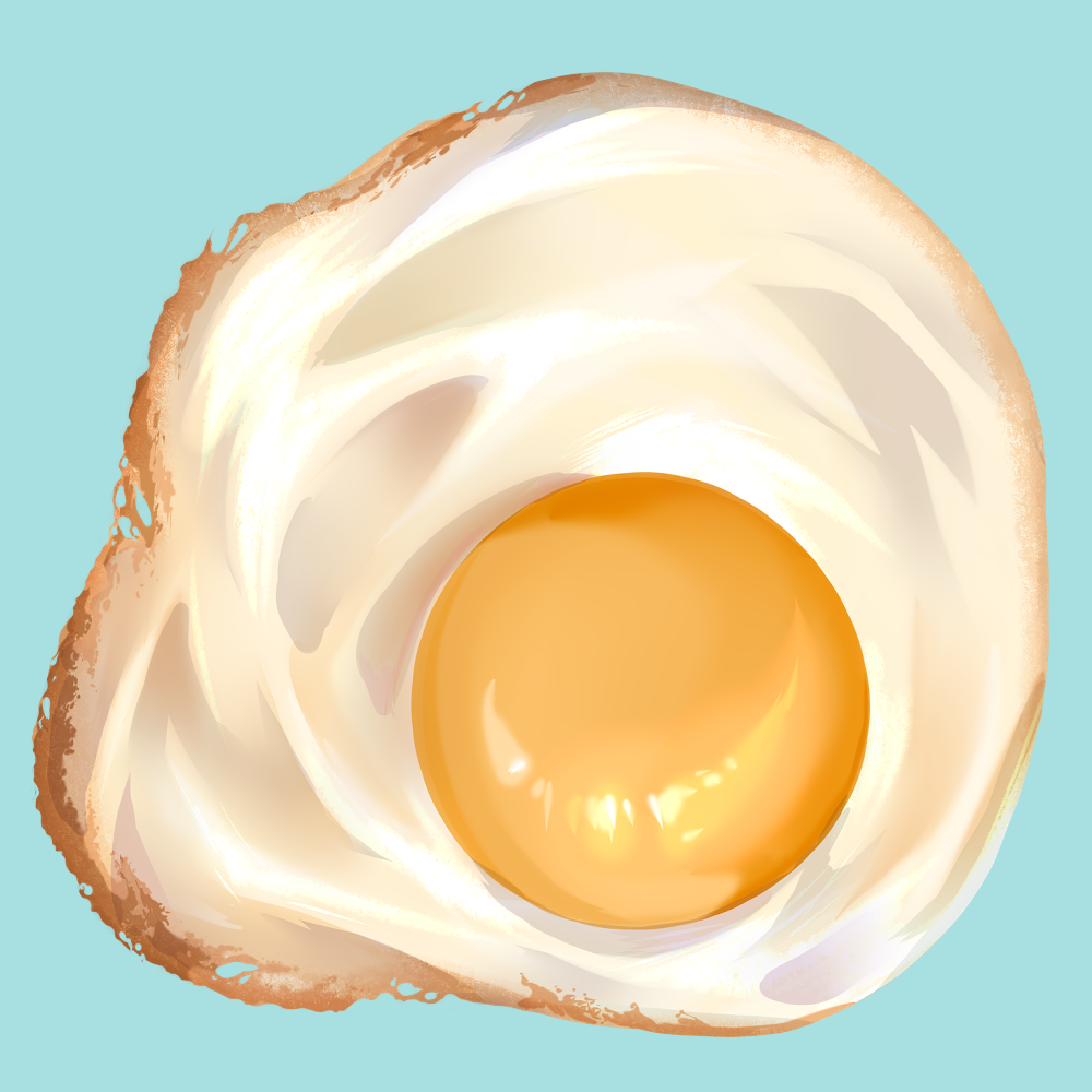 i love egg with crispy edge 🥚 (⁠ ⁠ᴗ⁠ ⁠ ⁠)how you guys like your egg?