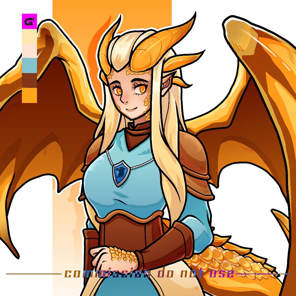 Known as a rare species, gold half-dragons are well known for their ...